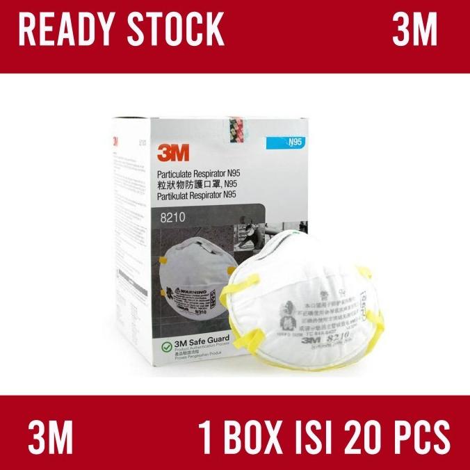 Jual Masker 3M N95 8210 SG Isi 20 Pcs Masker Medis Respirator Box Isi 20 90-yourmamshop | Shopee ...