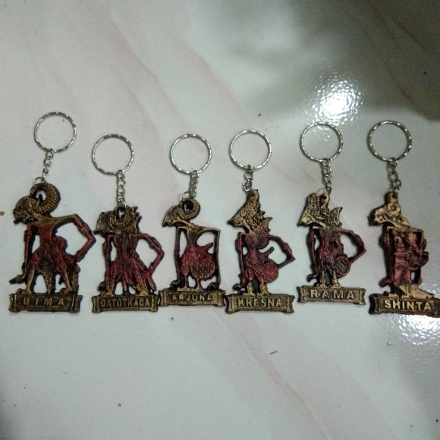 Jual Souvenir Gantungan Kunci Miniatur Wayang - Souvenir Jogja. | Shopee Indonesia