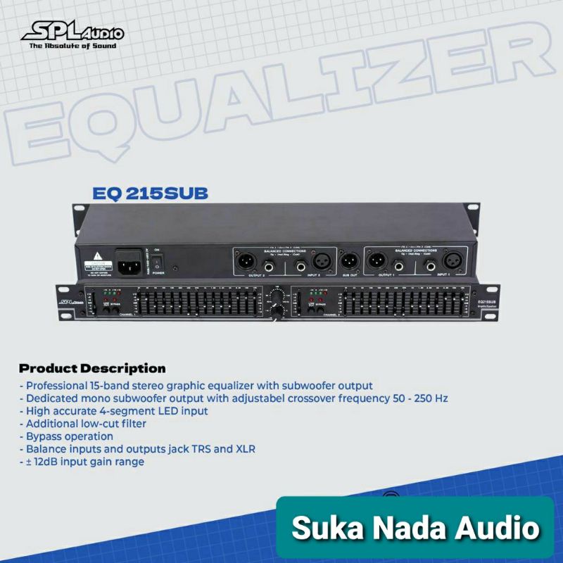 Jual EQUALIZER SPL AUDIO EQ 215+SUB ORIGINAL | Shopee Indonesia
