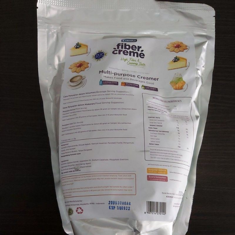 Jual fiber creme elenka 1kg | Shopee Indonesia