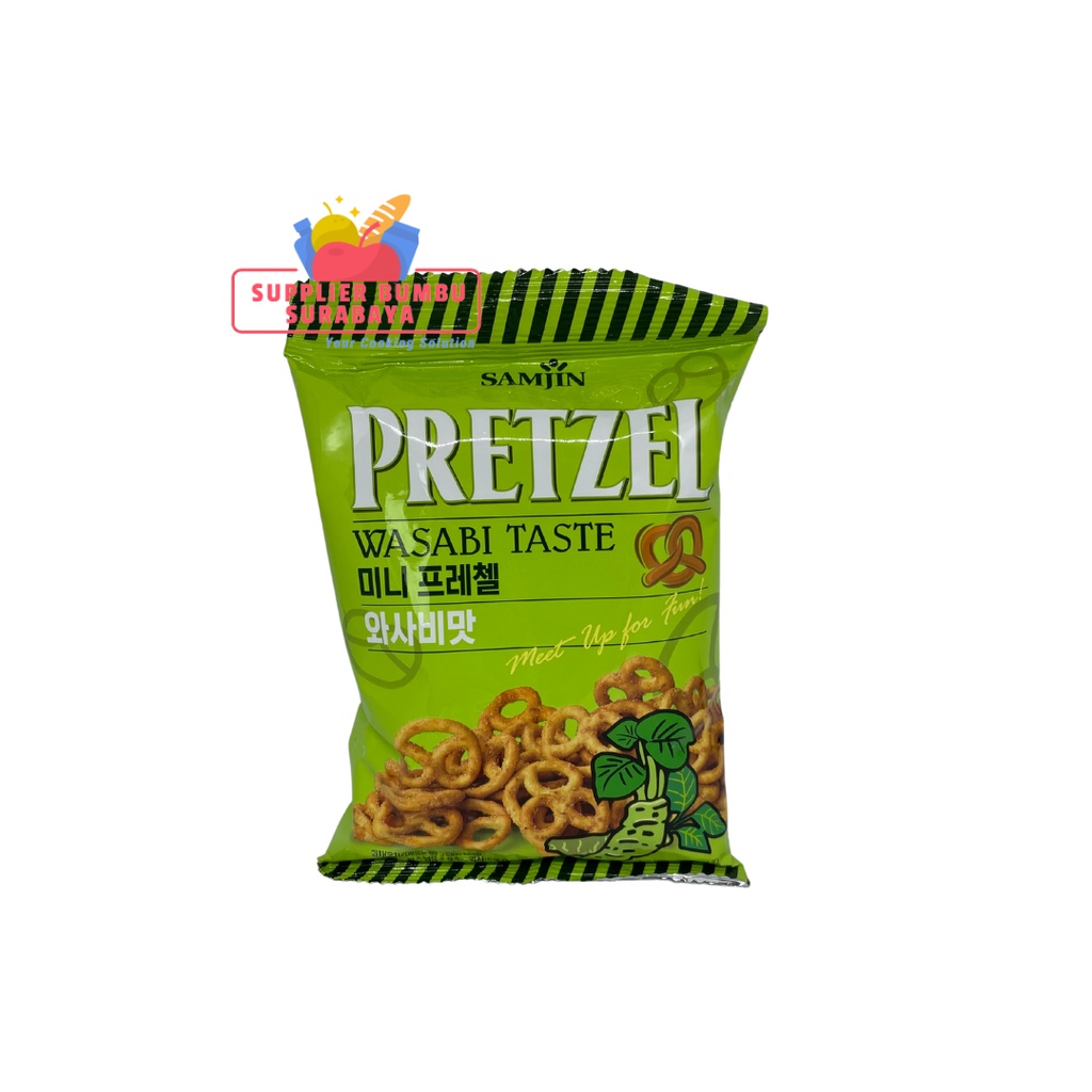 Jual SAMJIN - Snack Pretzel Korea Rasa Cheddar Cheese / Spicy Beef ...