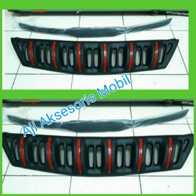Jual grill Innova 2012-2013 model Apollo warna hitam doff list merah ...
