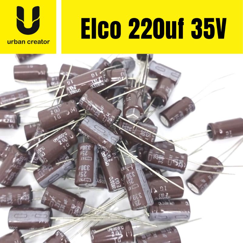 Jual Elco 220uf 35V Original Coklat | Shopee Indonesia