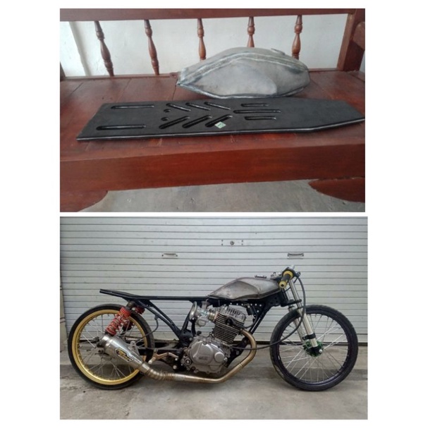 Jual tangki herex plus jok drag 500m model Ninja Cak nun mini tangki ...