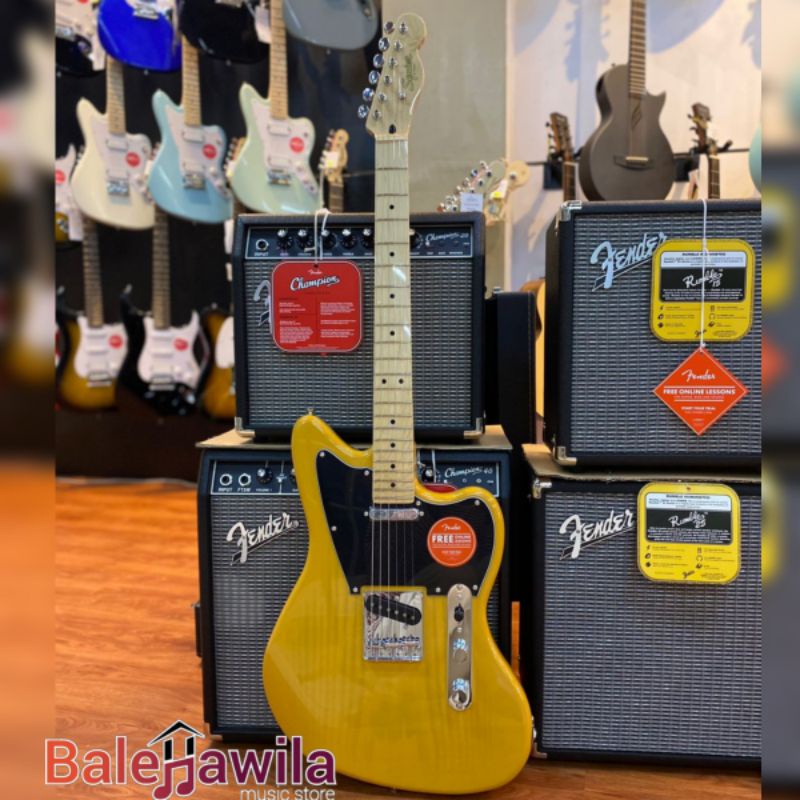 Jual Gitar Elektrik Squier Paranormal Series Offset Telecaster Butterscotch Blonde | Shopee ...
