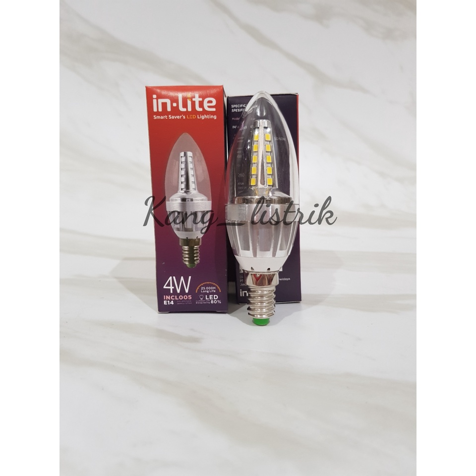 Jual Lampu Led Candle Light / Lampu Lilin Inlite INCL005 E14 4W ...
