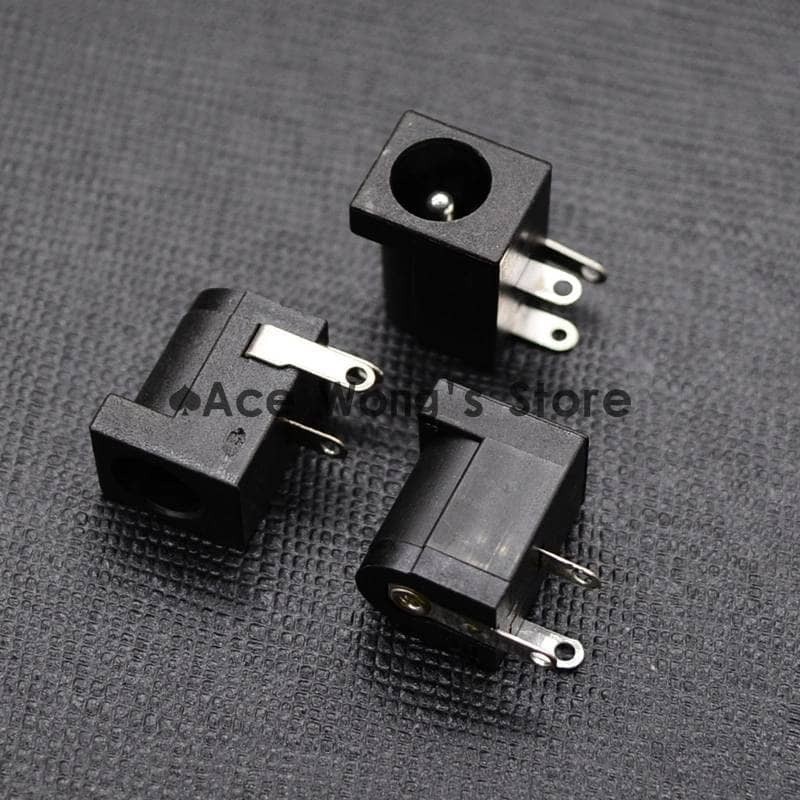 Jual DC 005 Socket Female Jack DC Power jack 5 5mm x 2 1mm 3P tanam PCB ...
