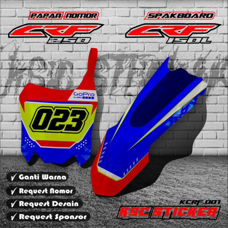 Jual Stiker Papan Crf 250 & Slebor Crf 150L | Shopee Indonesia
