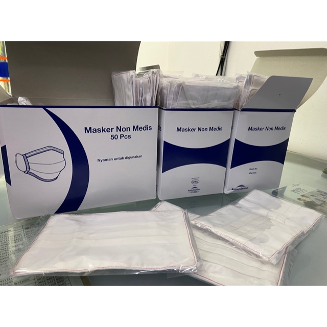 Jual Masker Kain Kimia Farma by Sritex isi 50pcs | Shopee Indonesia
