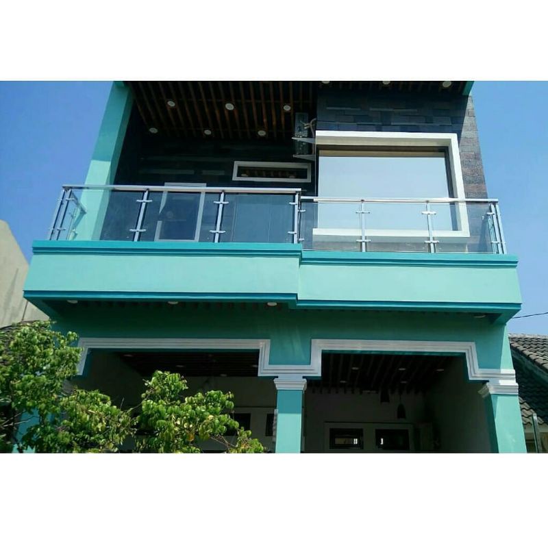 Jual reling balkon kaca tempered 10mm | Shopee Indonesia