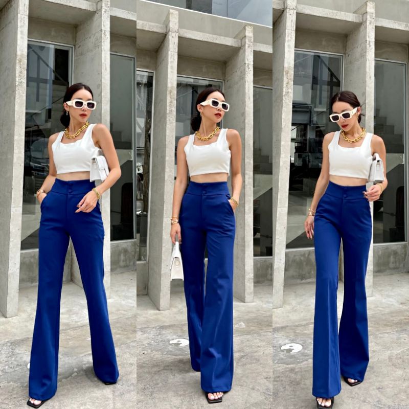 Jual KN Biru Elektrik | Biru Benhur | Cutbray Biru BCA| High Waist ...