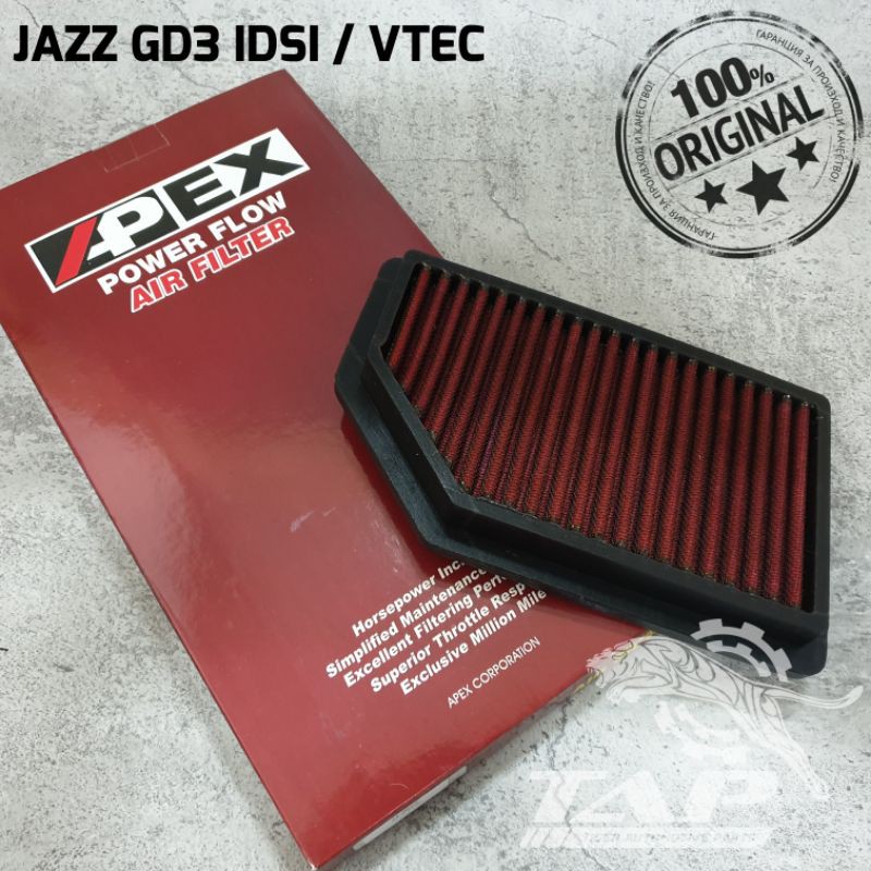 Jual AIR FILTER - FILTER UDARA RACING JAZZ GD3 VTECT IDSI APEX ORIGINAL ...