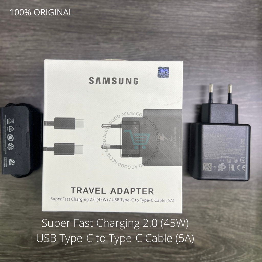 Jual Charger Samsung Original 100% 45W USB Type-C to Type-C Cable 5A ...