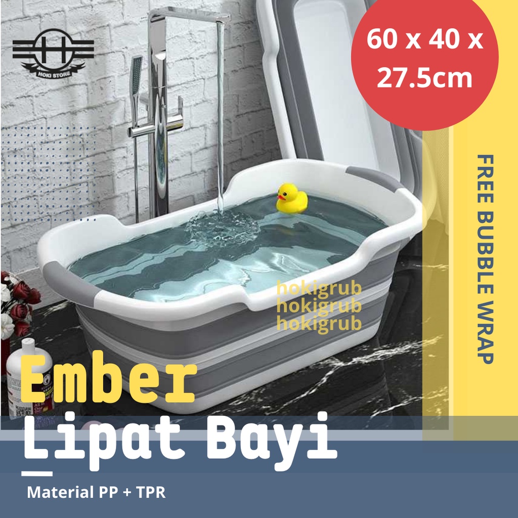 Jual Ember Lipat Bak Mandi Bayi Portable Ember Bayi Lipat Minimalis ...