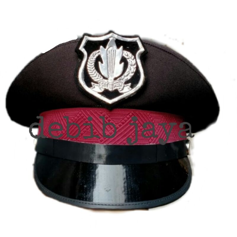 Jual topi pet satpam terbaru /topi pet satpam baru/topi pet satpam ...