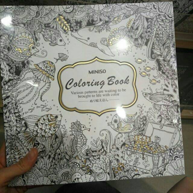 Jual Miniso adult coloring book | Shopee Indonesia
