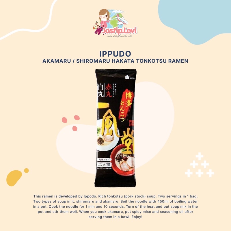 Jual Ippudo akamaru / shiromaru hakata tonkatsu ramen instant | Shopee ...