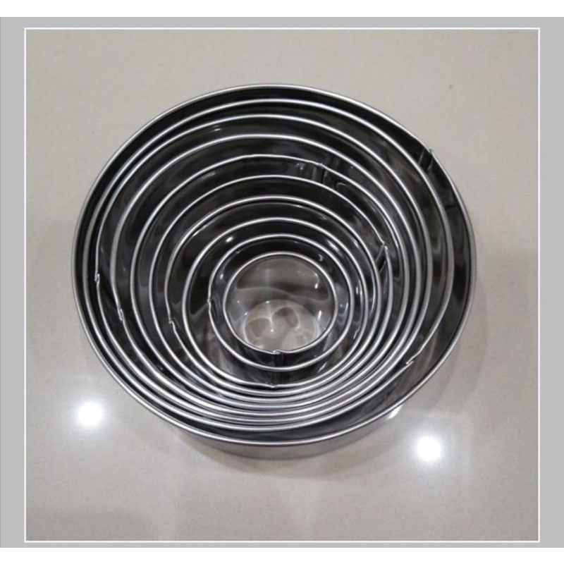 Jual Ring Cutter Roti/Ring Cutter Bulat Set 10pcs | Shopee Indonesia