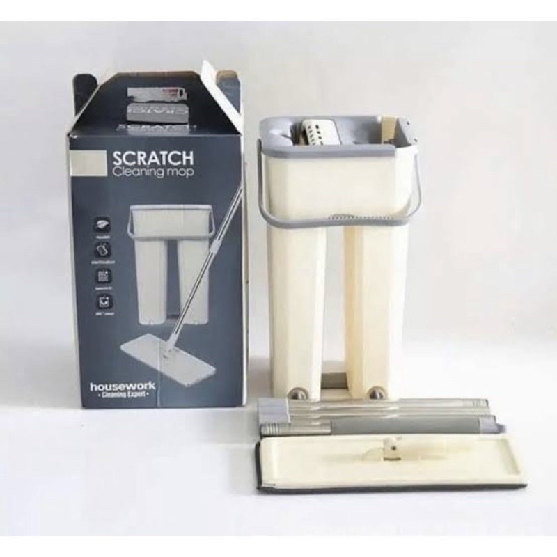 Jual Alat Pengepel Pel Pembersih Lantai Murah Bonus 2 Kain Cleaning Mop ...