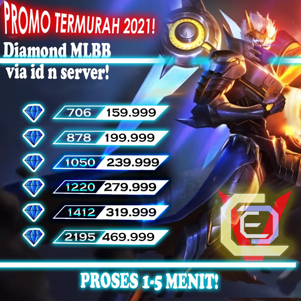 Jual TOP UP DIAMOND DM ML MLBB - MOBILE LEGENDS #1 TERMURAH [PAKET FAST ...