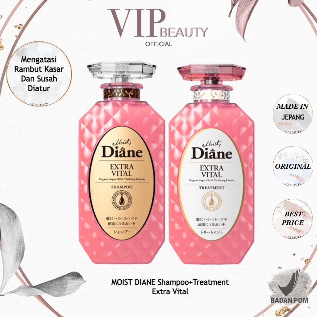 Jual MOIST DIANE Extra Vital Shampoo 450ml | Shopee Indonesia