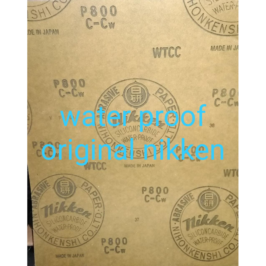 Jual Amplas Nikken original grit 800 original dijamin tahan air water ...