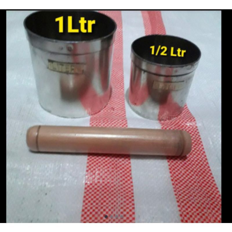 Jual Literan beras 1/2 liter / 1 liter / 2 liter FREE KAYU perata ...