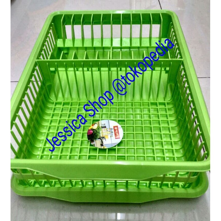 Jual Rak Piring Serbaguna / Rak Piring + Tatakan / Dish Rack Tray Lion ...
