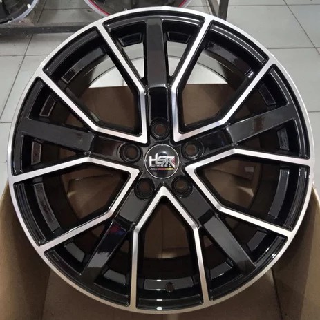 Jual Velg Racing Ring 18 Hsr Tabako Warna Black Polish Mobil Mercy Vw Golf Camry Civic Pelek ...
