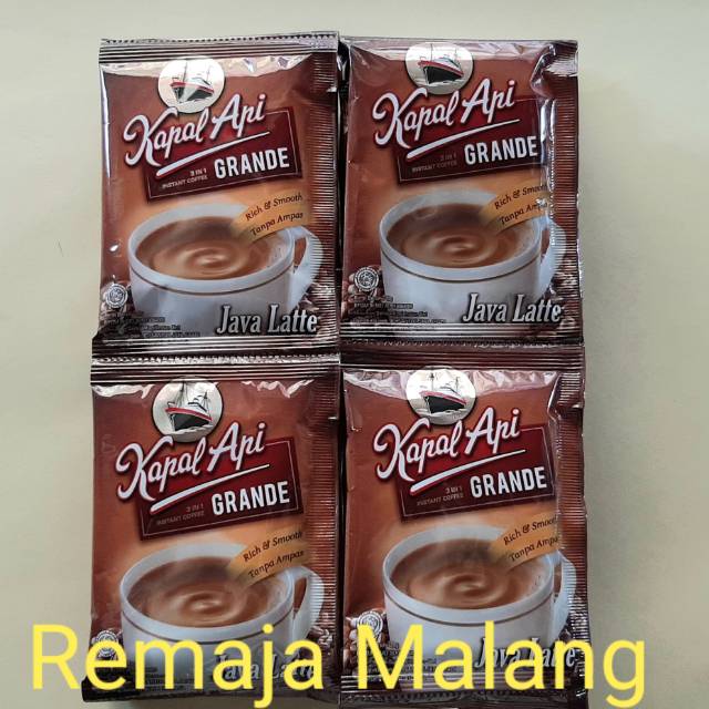 Jual Kapal Api Grande Java Latte 20gr (isi 10 pcs) | Shopee Indonesia