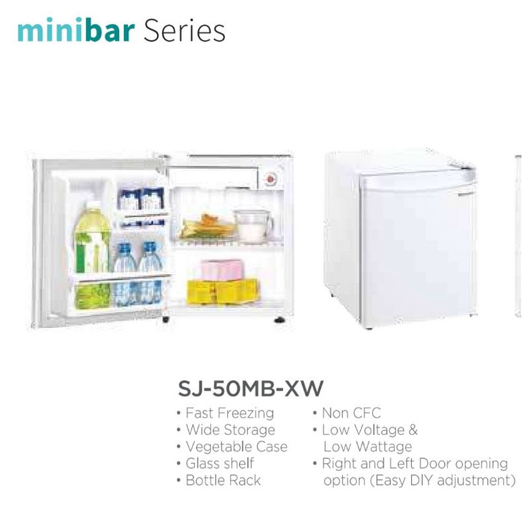 Jual Kulkas mini bar sharp Lemari es portabel sharp | Shopee Indonesia