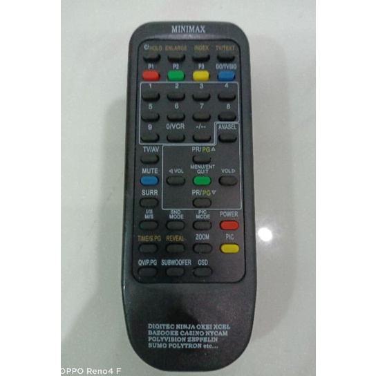 Jual REMOTE TV MINIMAX ,DIGITEC NINJA,SUMO,DLL (SESUAI GAMBAR) | Shopee ...