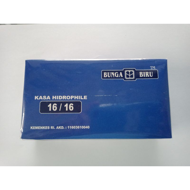 Jual kasa kotak 16x16 bunga biru | Shopee Indonesia