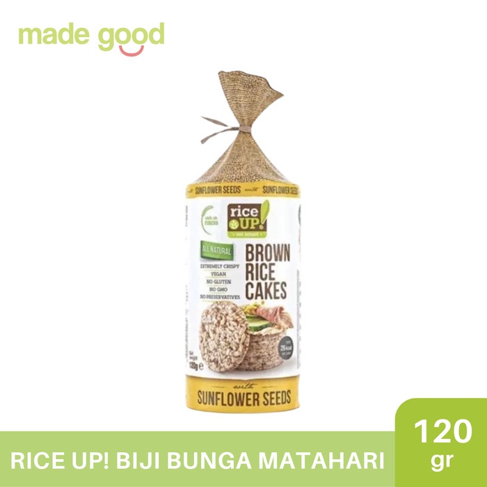 Jual Rice Up Brown Rice Cakes Sunflower Seeds 120 gram | Shopee Indonesia