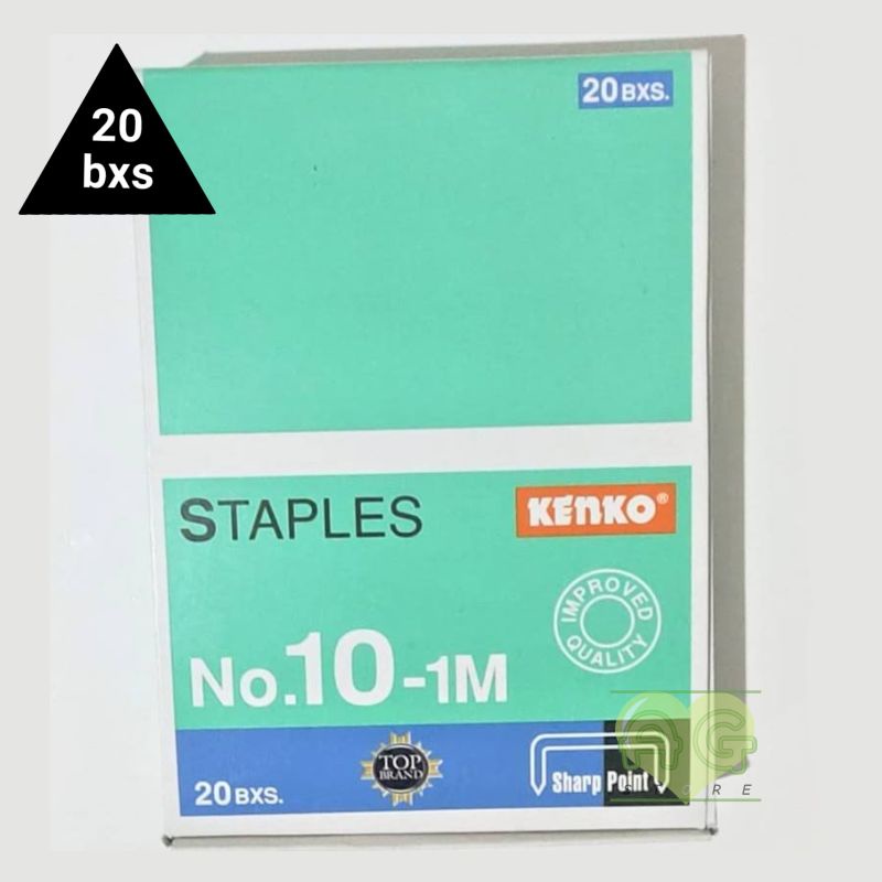 Jual Isi Staples KENKO No 10 Original [20 Kotak] Steples/ Stapler ...