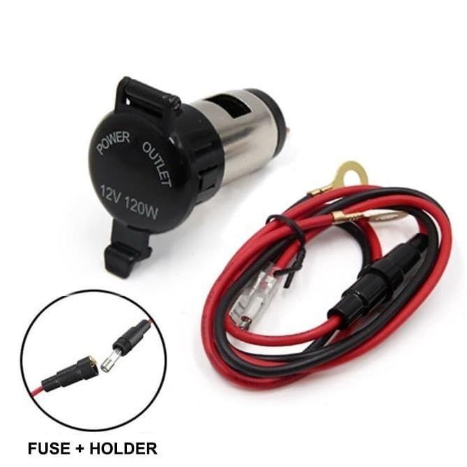 Jual CHARGER MOBIL DAN MOTOR SOCKET FULL SET PLUG OUTLET 12-24V ...