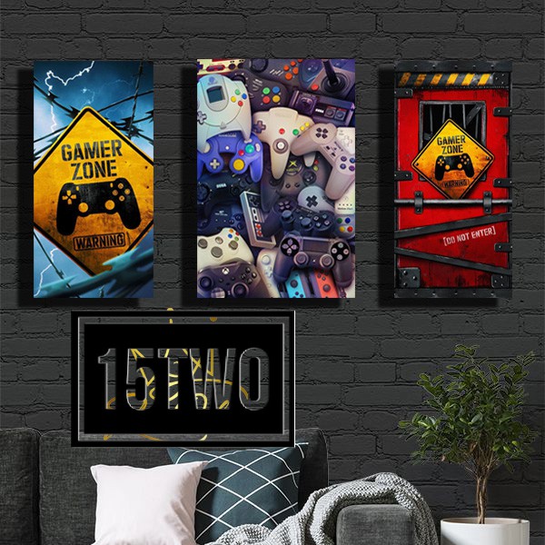 Jual Hiasan Dinding Ruang Tamu GAMER ZONE 15x30 CM Dekorasi Dinding ...