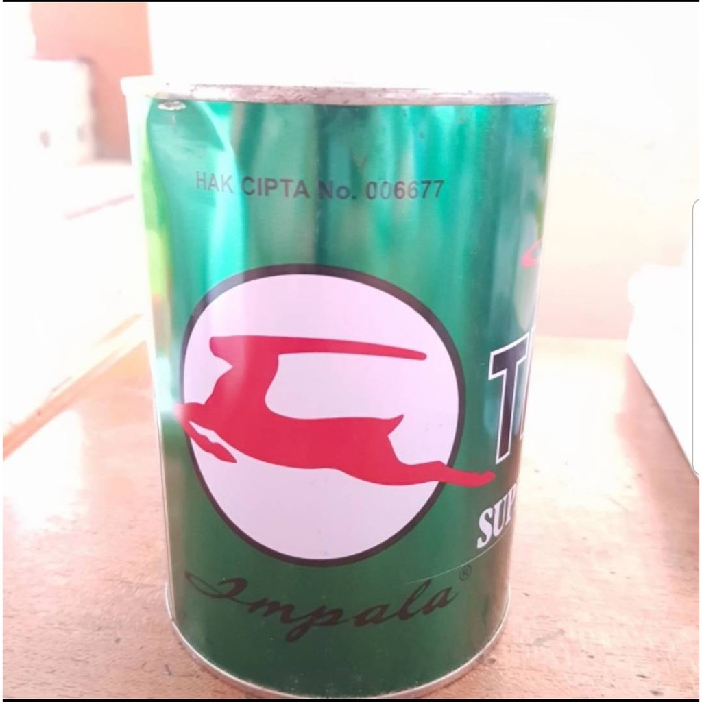 Jual Thiner Impala Hijau Kaleng 1liter/ Thinner 1 liter/ Pengencer Campuran Cat Minyak Kayu dan ...