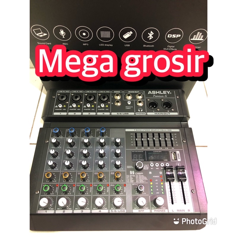 Jual mixer audio ashley premium 6 / mixer audio ashley premium 4 original produk | Shopee Indonesia