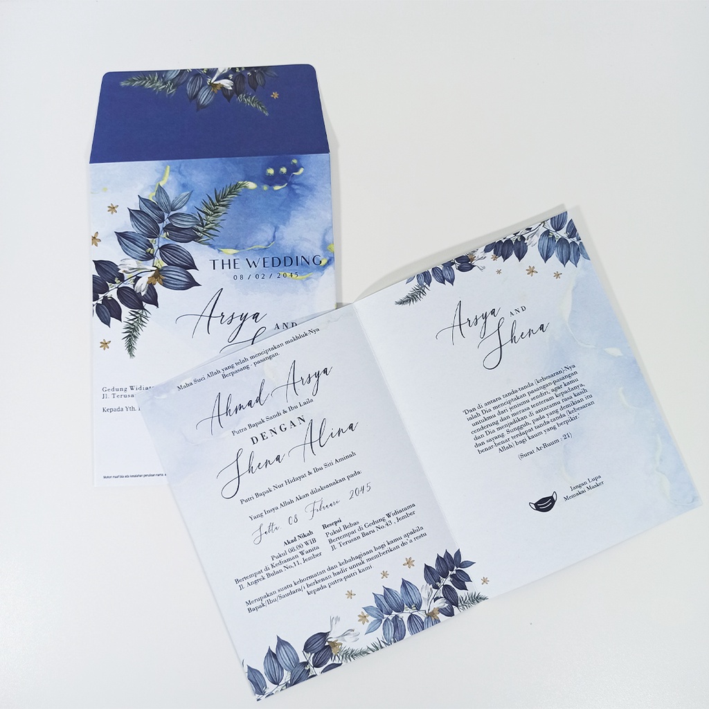 Jual ( Big Promo ) Free Undangan Website | Undangan Amplop isi lipat 2 ...