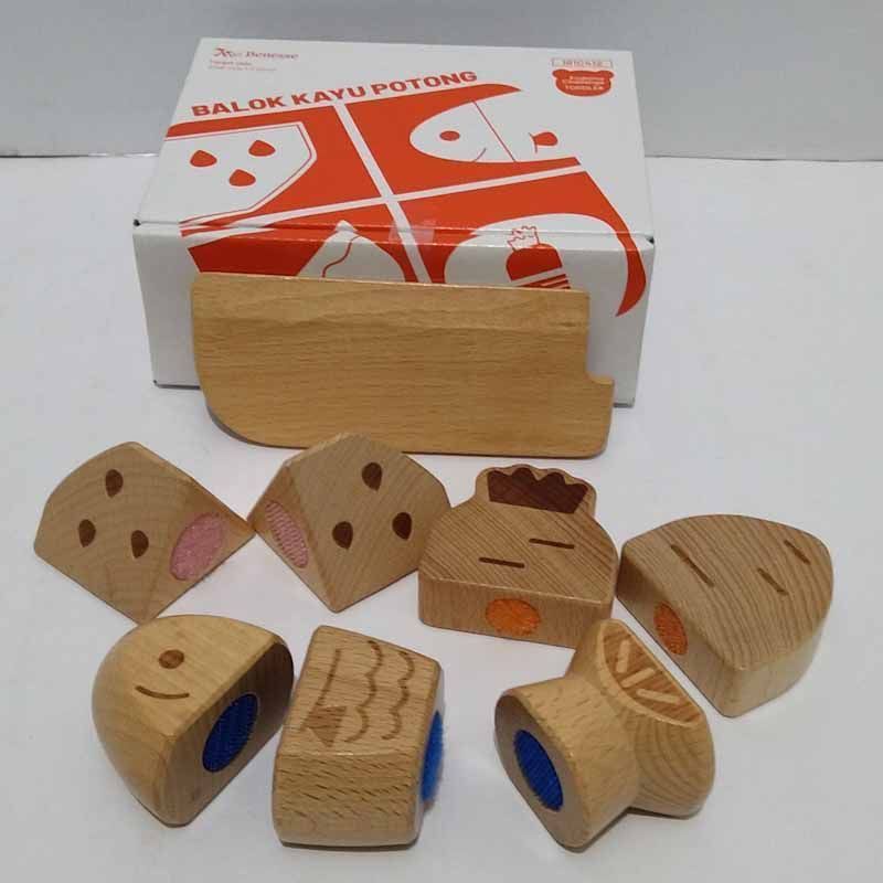 Jual Mainan Balok Kayu Potong / Wooden Toys Set / Mainan Potong Sayur ...