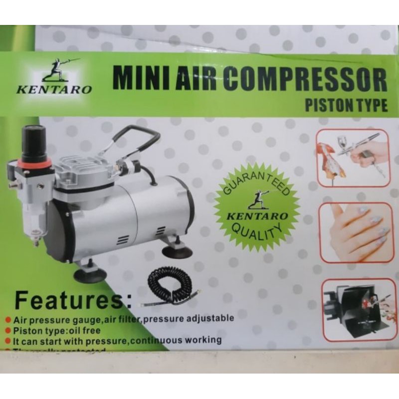 Jual Mini Air Compressor KENTARO 4 BAR Kompresor Angin Mini | Shopee ...