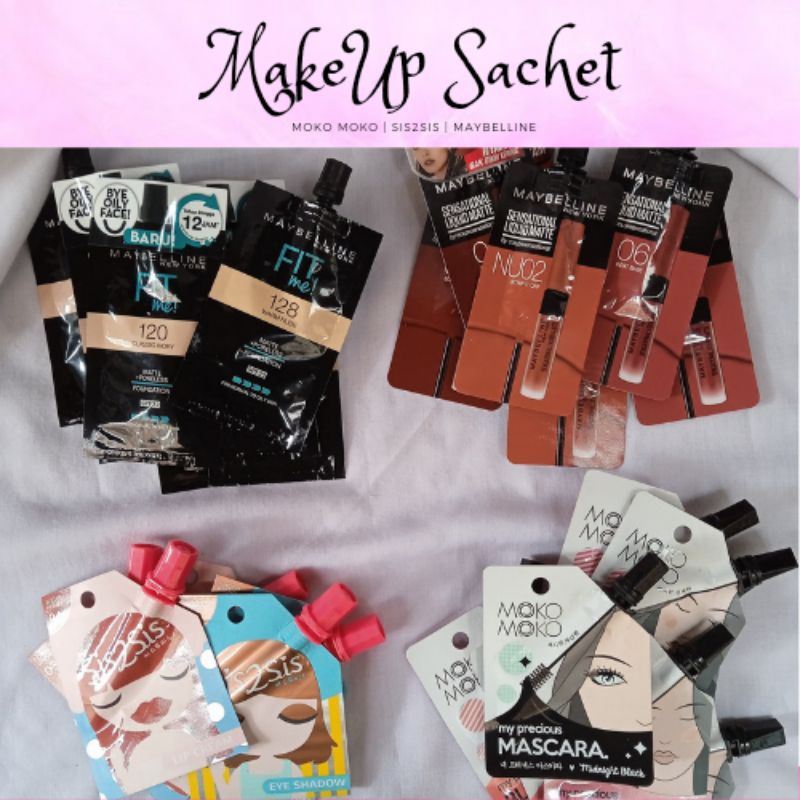 Jual MAYBELLINE Foundation Lipcream Make Up Sachet Original | Shopee ...