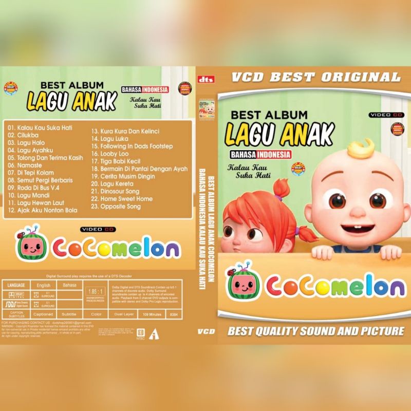 Jual Kaset Best Album Lagu Anak COCOMELON - 2022 - Ori HD | Shopee ...