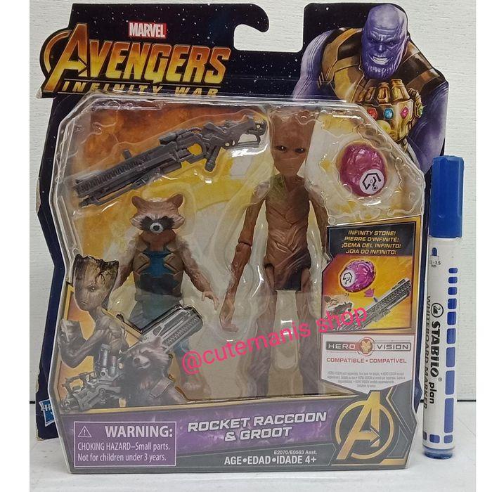 Jual Figure | Marvel Avengers Infinity War Rocket Raccoon & Groot ...