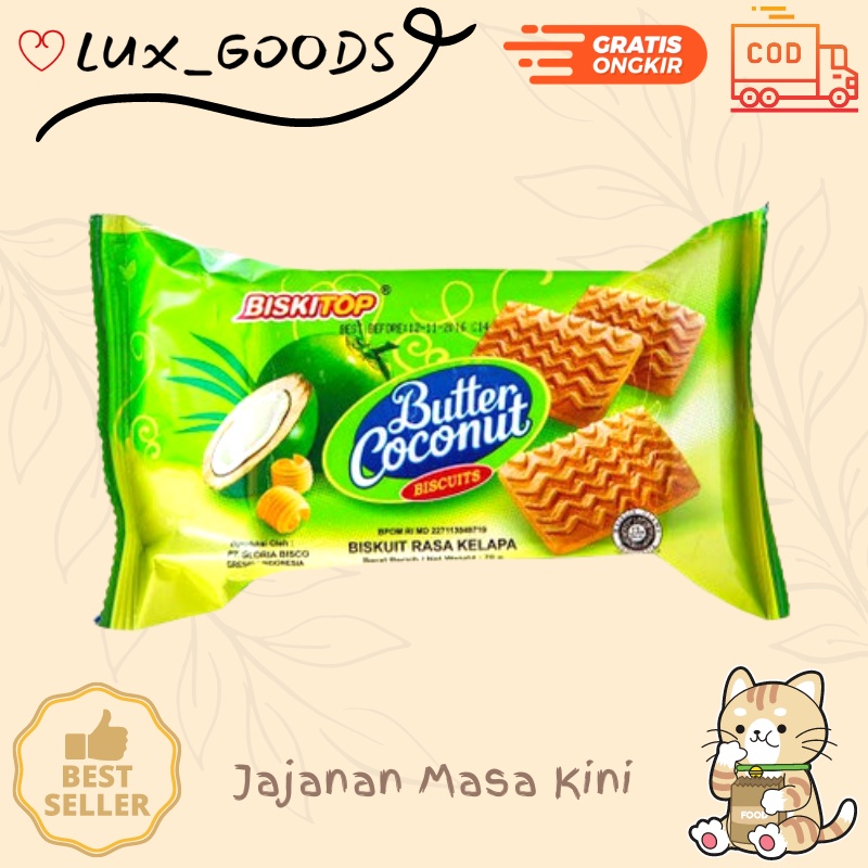 Jual LUX_GOODS - BUTTER COCONUT 50g Biskuit Anak Dewasa Enak Renyah ...