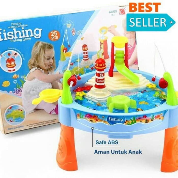Jual Dijual mainan anak water paradise fishing game - mainan interaktif ...