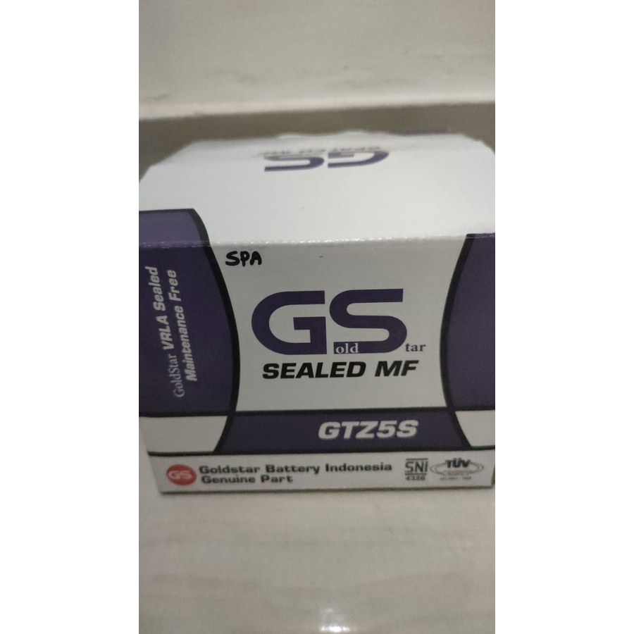 Jual Aki Motor Honda Revo GTZ5S GS Goldstar Sea Accu Kering MF | Shopee ...