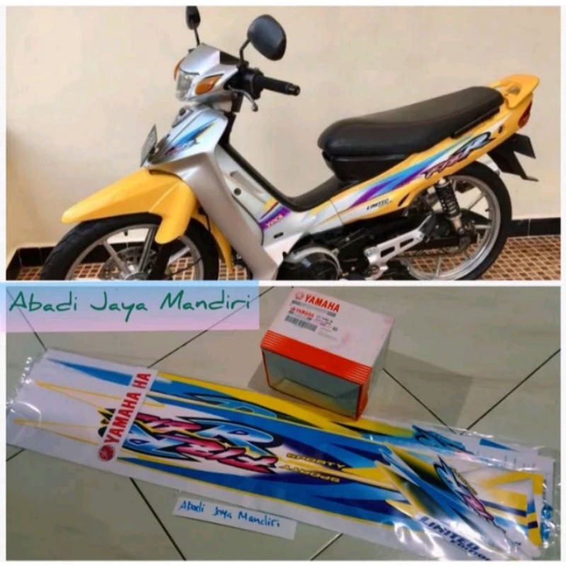 Jual Striping Lis Stiker Yamaha Fizr F1zr Silver Kuning limited edition ...