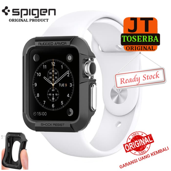 Jual CASE IWATCH 42MM SPIGEN ORIGINAL RUGGED ARMOR SOFT CASE CASING ...